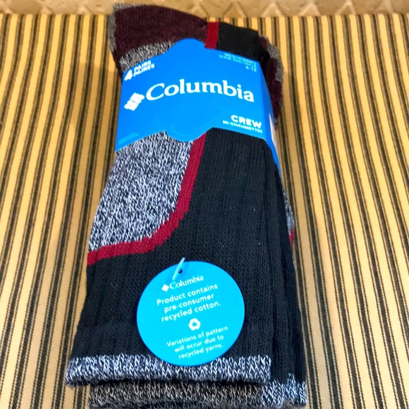 Columbia | Underwear & Socks | Nwt Columbia Set Of 4 Pairs Of Crew ...